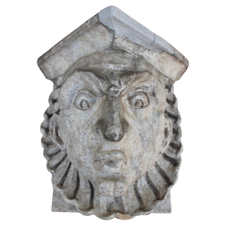 Mascaron Ceramic Gargoyle from Westside Manhattan Building For Sale at ...