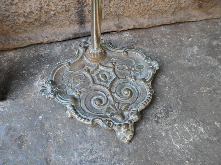 Large 18/19th C. English Polished Steel Georgian Fire Companion Set For ...