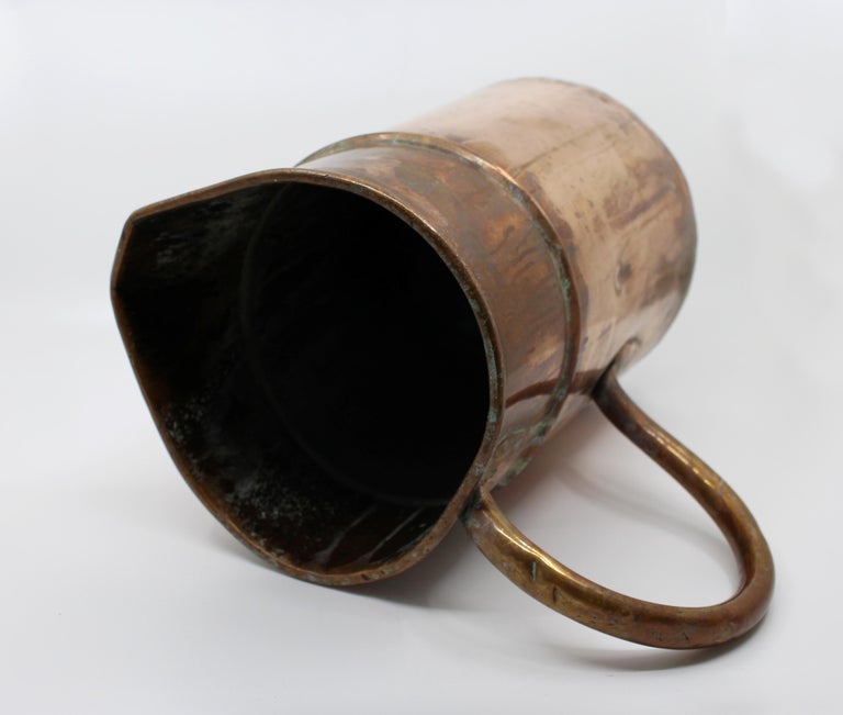 Large 18th Century English Antique Copper Ale Jug at 1stDibs