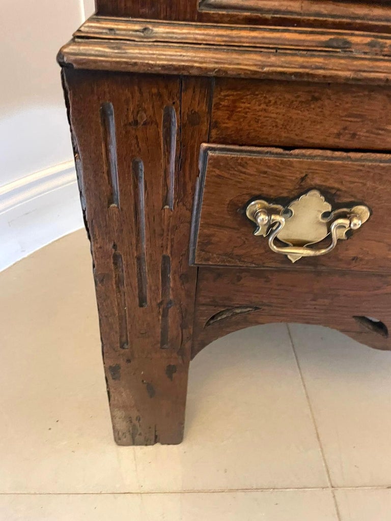 Large 18th Century Antique Quality Oak Coffer on Stand For Sale at 1stDibs