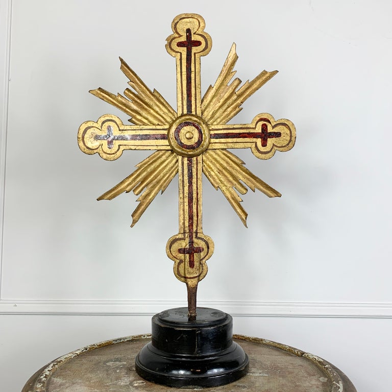 Large 18th Century Baroque Processional Cross For Sale at 1stDibs