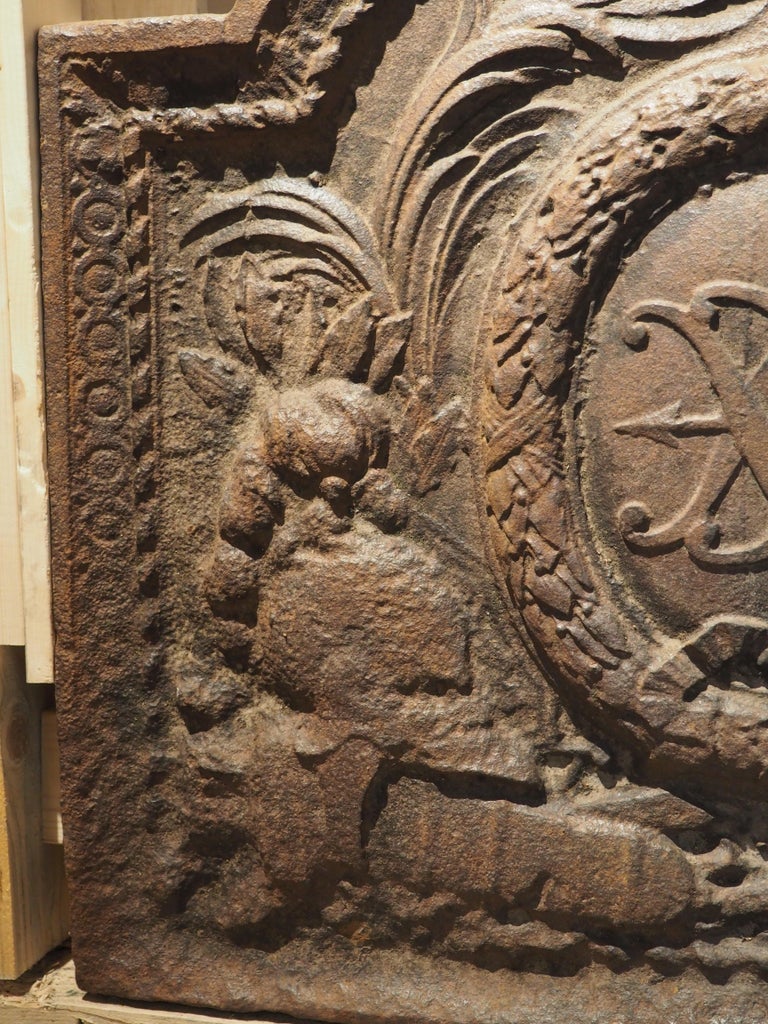 Large 18th Century Fireback from Eastern France, Circa 1785 For Sale at ...