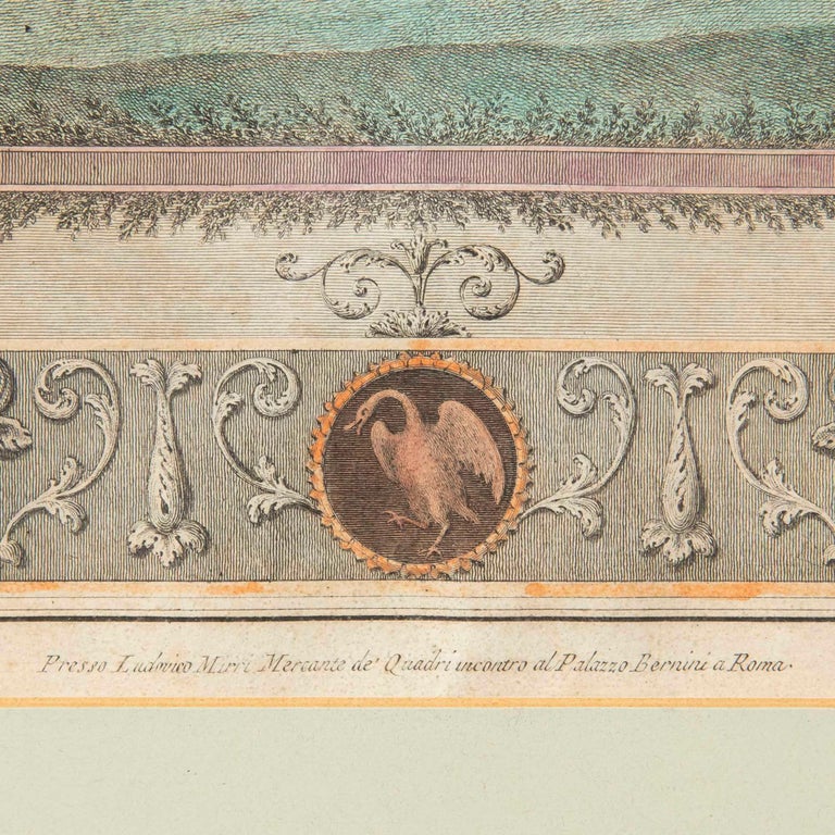 Large 18th Century Grand Tour Print Etching For Sale at 1stDibs