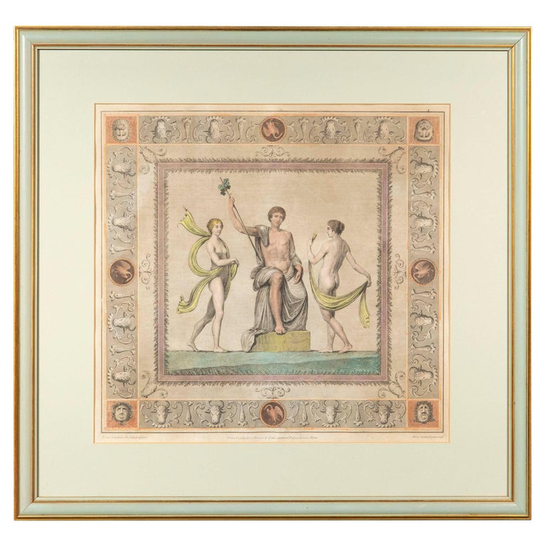 Large 18th Century Grand Tour Print Etching For Sale at 1stDibs