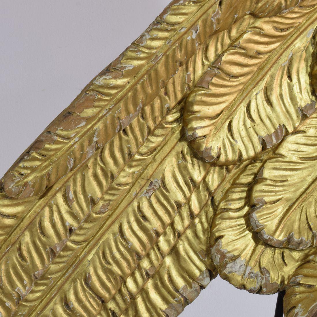 Large 18th Century, Italian Carved Wooden Wing of a Baroque Angel at ...