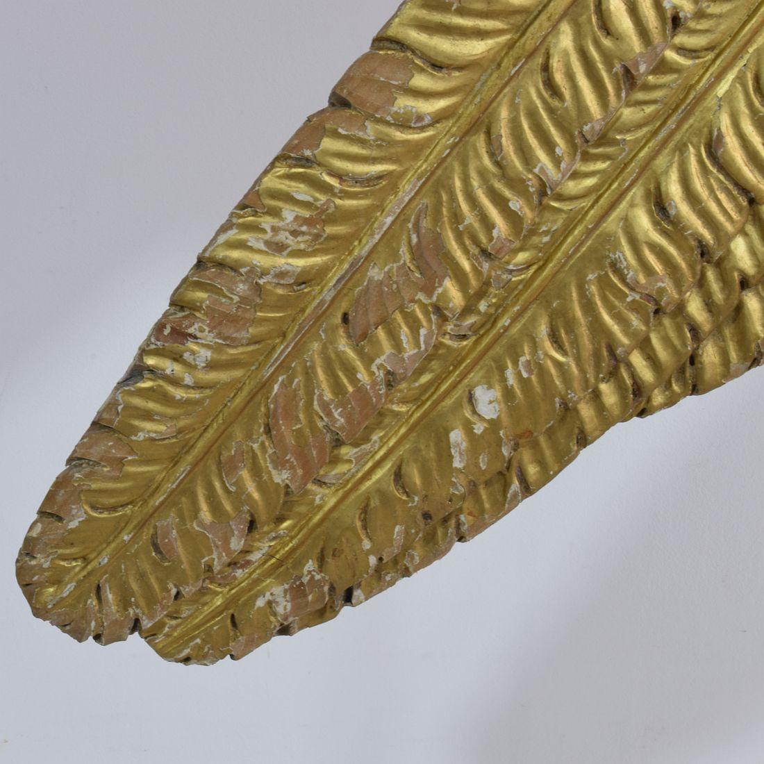 Large 18th Century, Italian Carved Wooden Wing of a Baroque Angel at ...