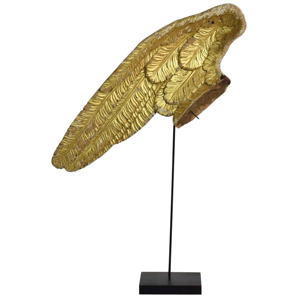 Large 18th Century, Italian Carved Wooden Wing of a Baroque Angel at ...
