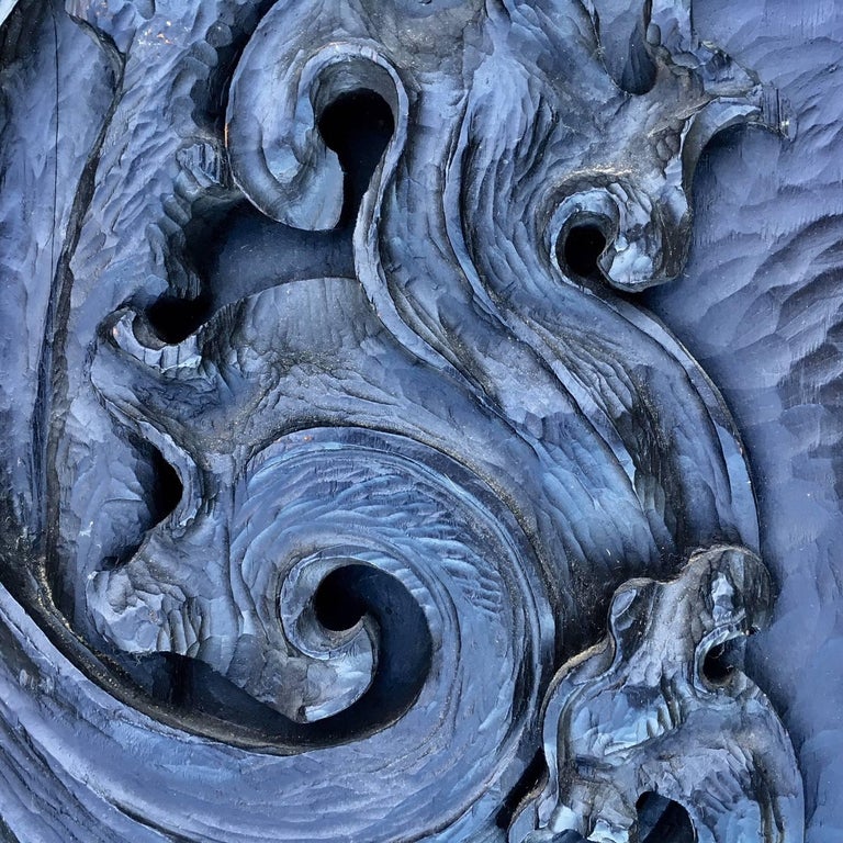 18th Century Pennsylvania Carved Pine Over Mantle Panel For Sale at 1stDibs