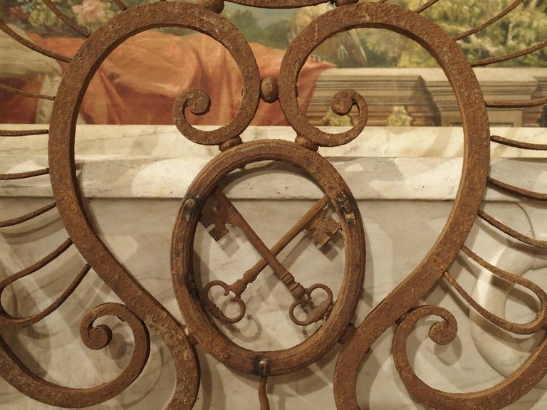 Large 18th Century Wrought Iron Gate Overthrow from Poitiers France at ...