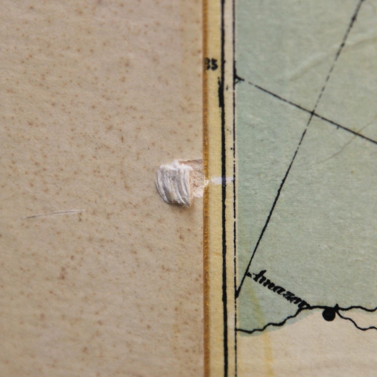 Large 1907 Vintage Relief Map of Europe by Atlas School Supply of ...