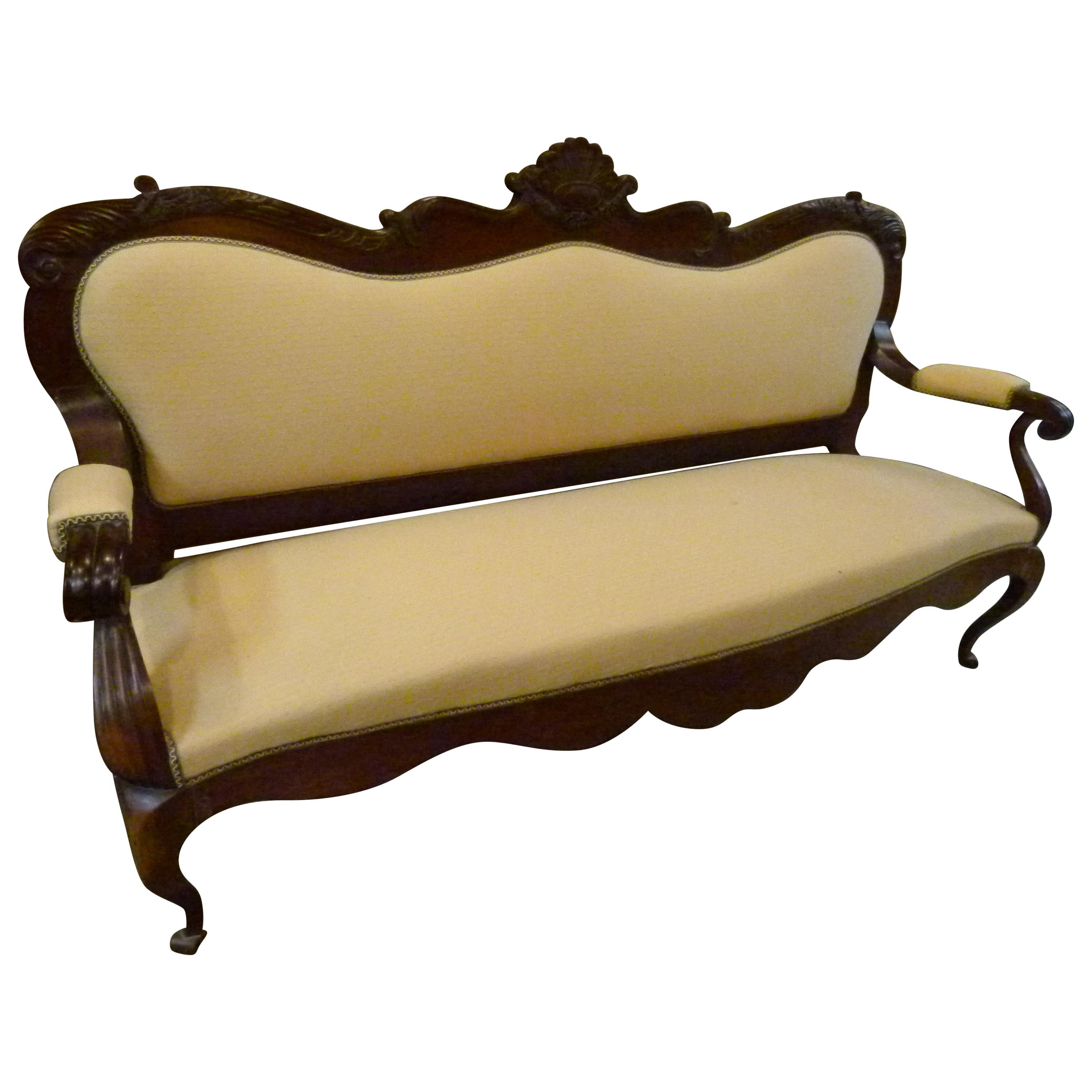 Large 1920s English Colonial Sofa For Sale at 1stDibs