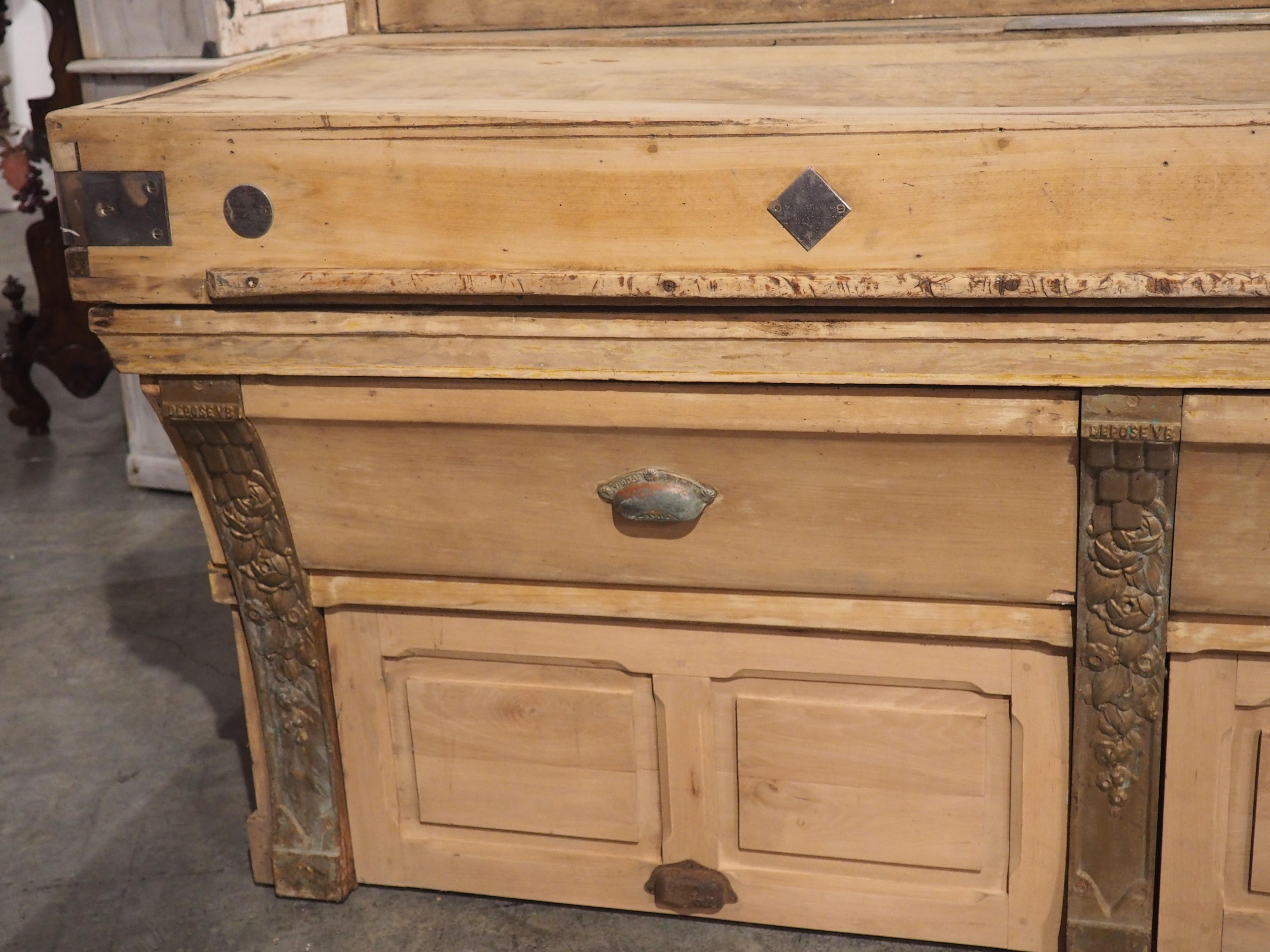 Large 1920s Parisian Butcher Block at 1stDibs