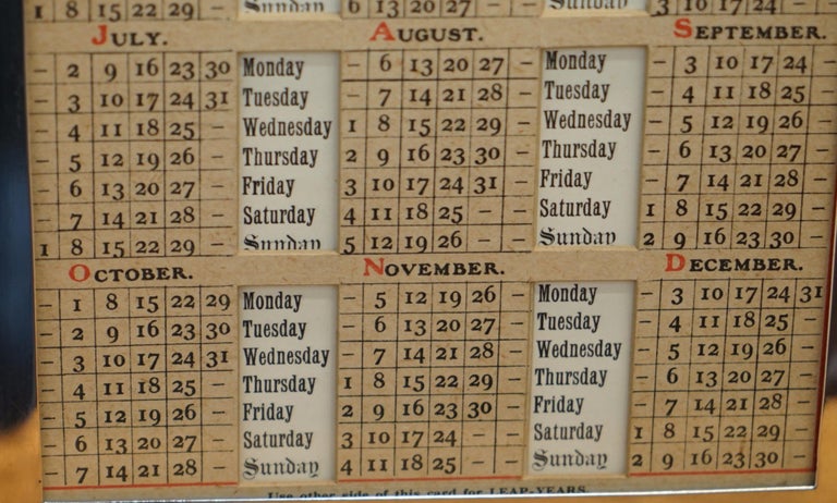 Large 1929 Sterling Silver Asprey London Year to View Desk Art Calendar ...
