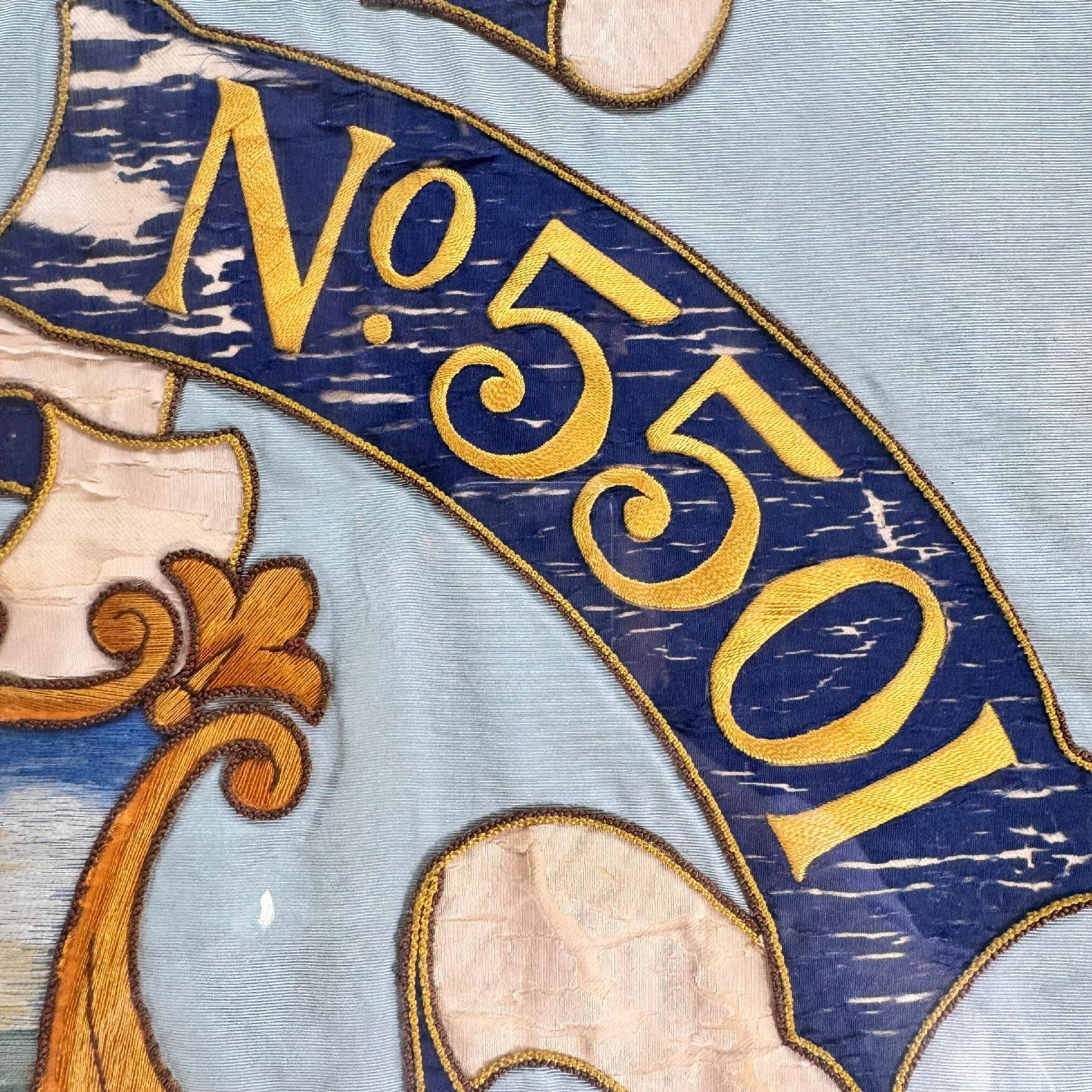 Large 1930's Embroidered English Freemasons Banner at 1stDibs