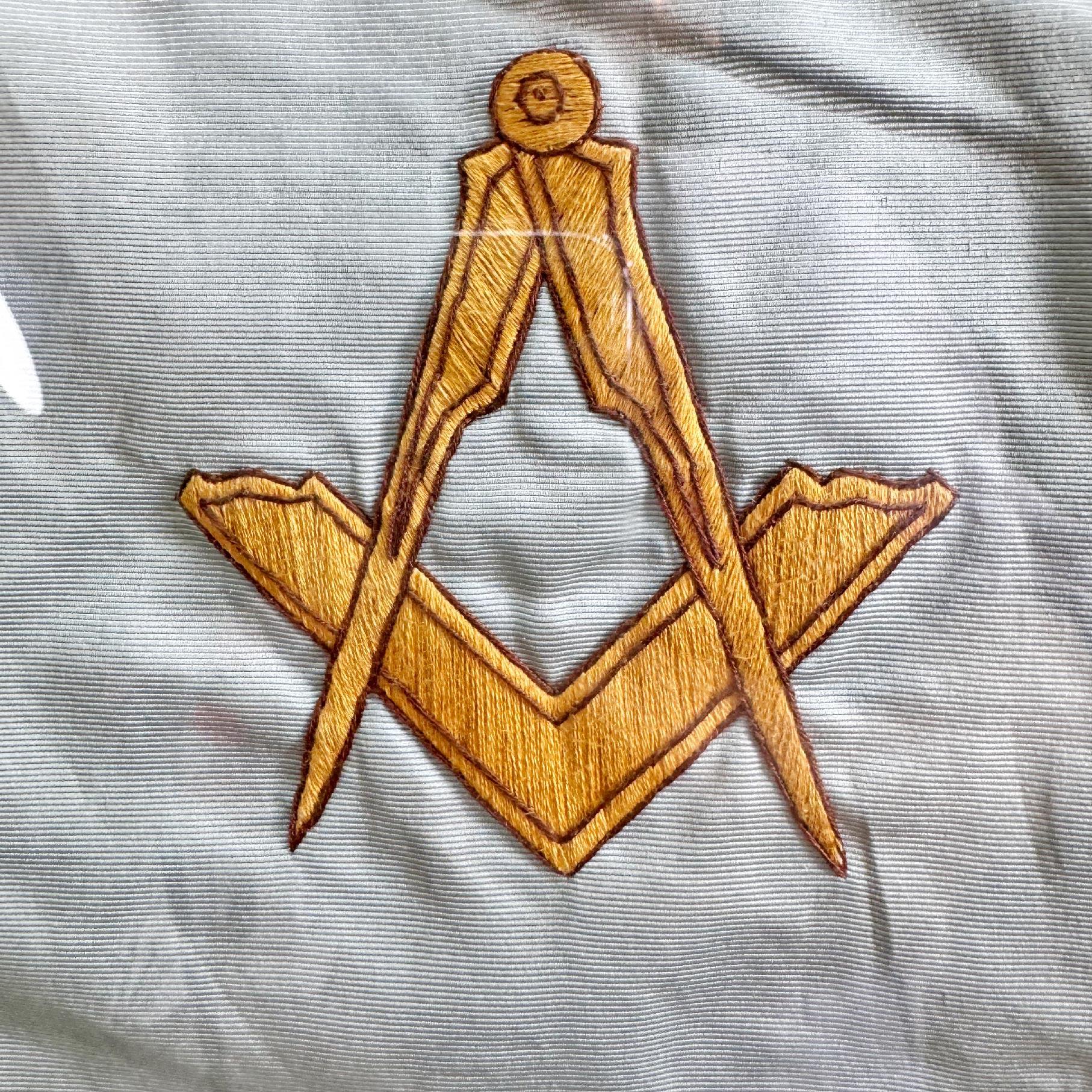Large 1930's Embroidered English Freemasons Banner at 1stDibs