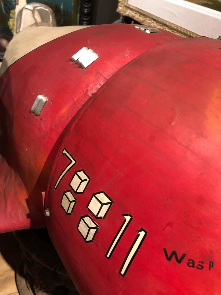 Large 1940s Airplane Model Wood and Paper Gee Bee at 1stDibs