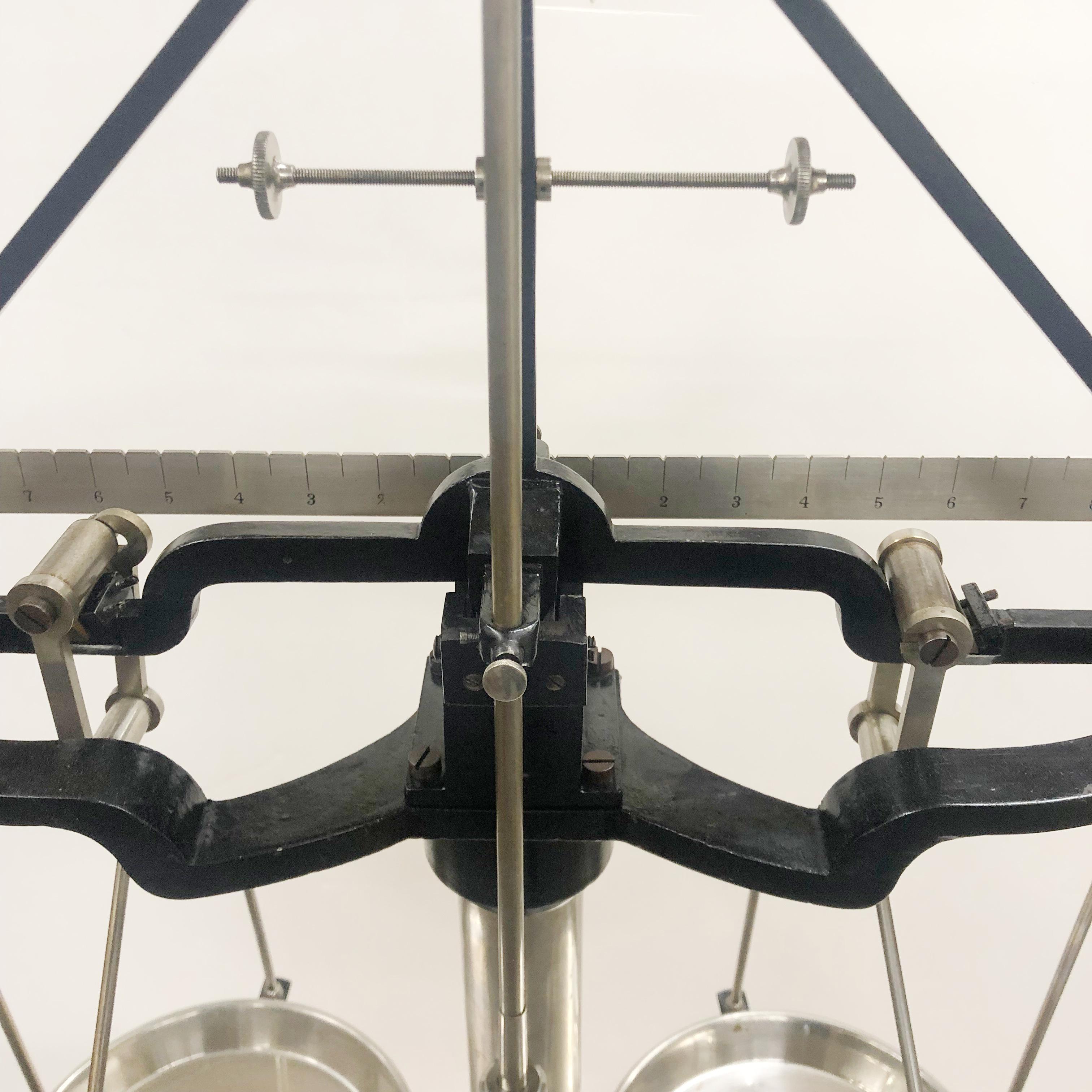 Large 1940s Vintage Industrial Apothecary Laboratory Teaching Scale ...