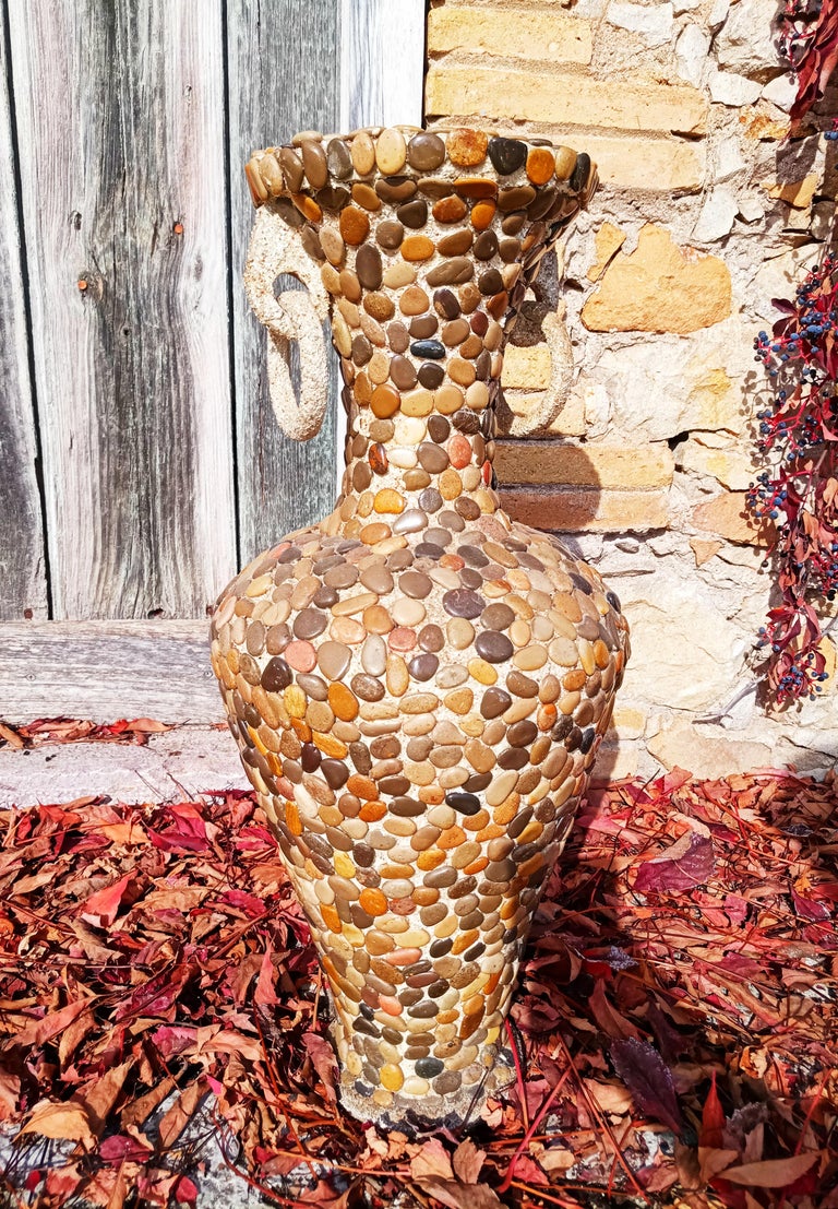 Large 1950s Pebble Amphora, Spain For Sale at 1stDibs