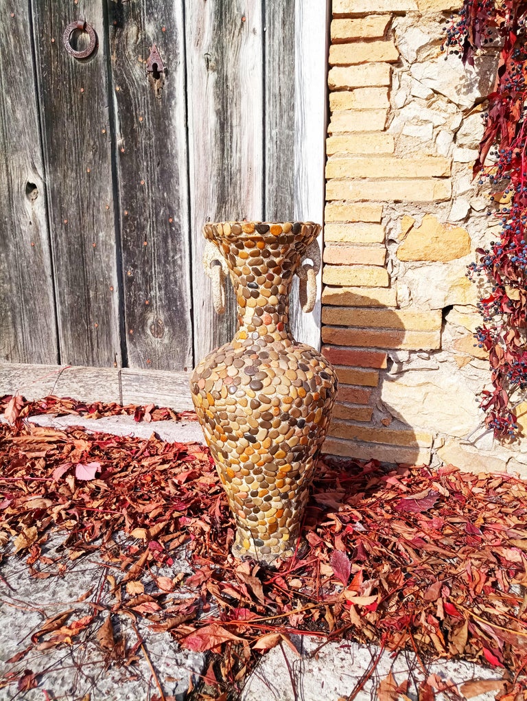 Large 1950s Pebble Amphora, Spain For Sale at 1stDibs