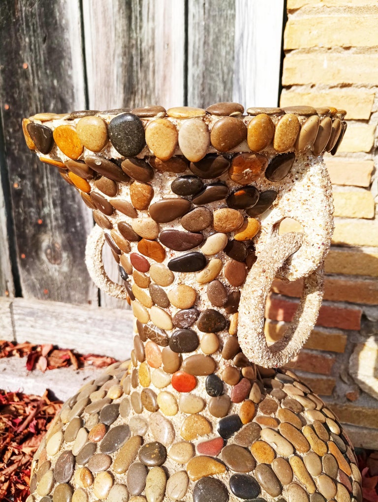 Large 1950s Pebble Amphora, Spain For Sale at 1stDibs