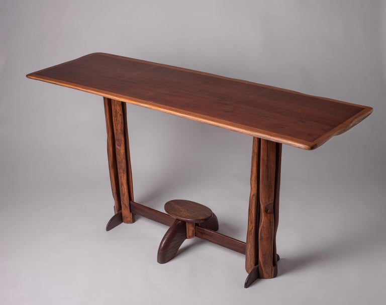 Large 1960s Brazilian Brutalist Console in Solid Wood at 1stDibs ...