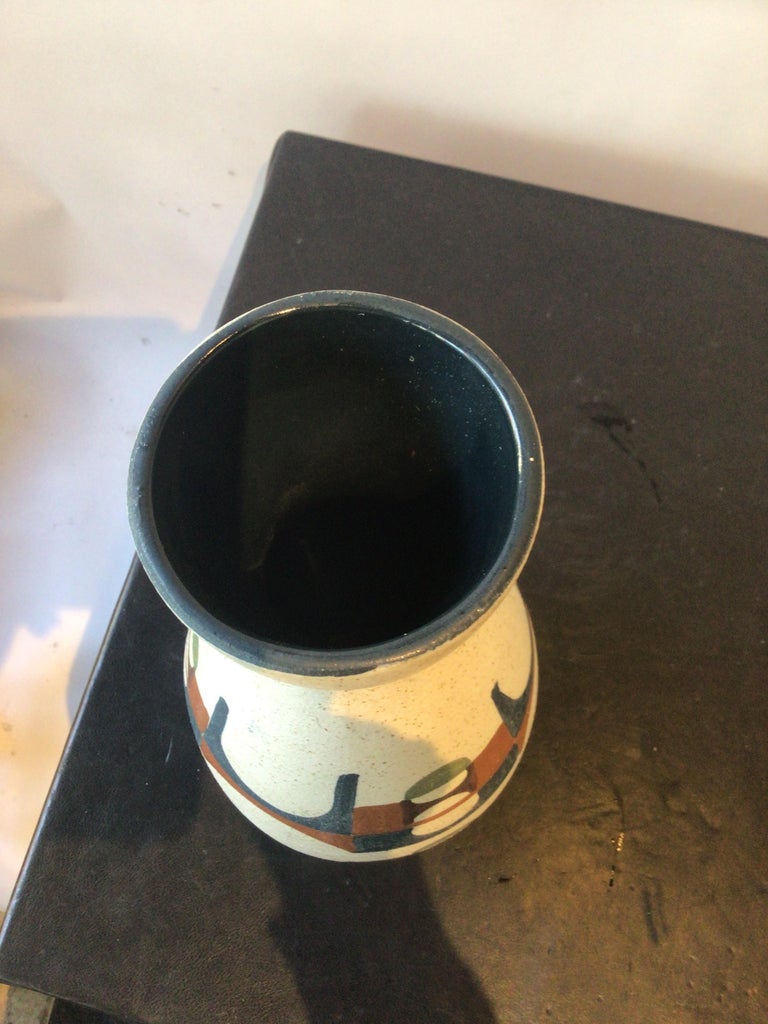 Large 1960s Lapid Israeli Ceramic Vase For Sale at 1stDibs