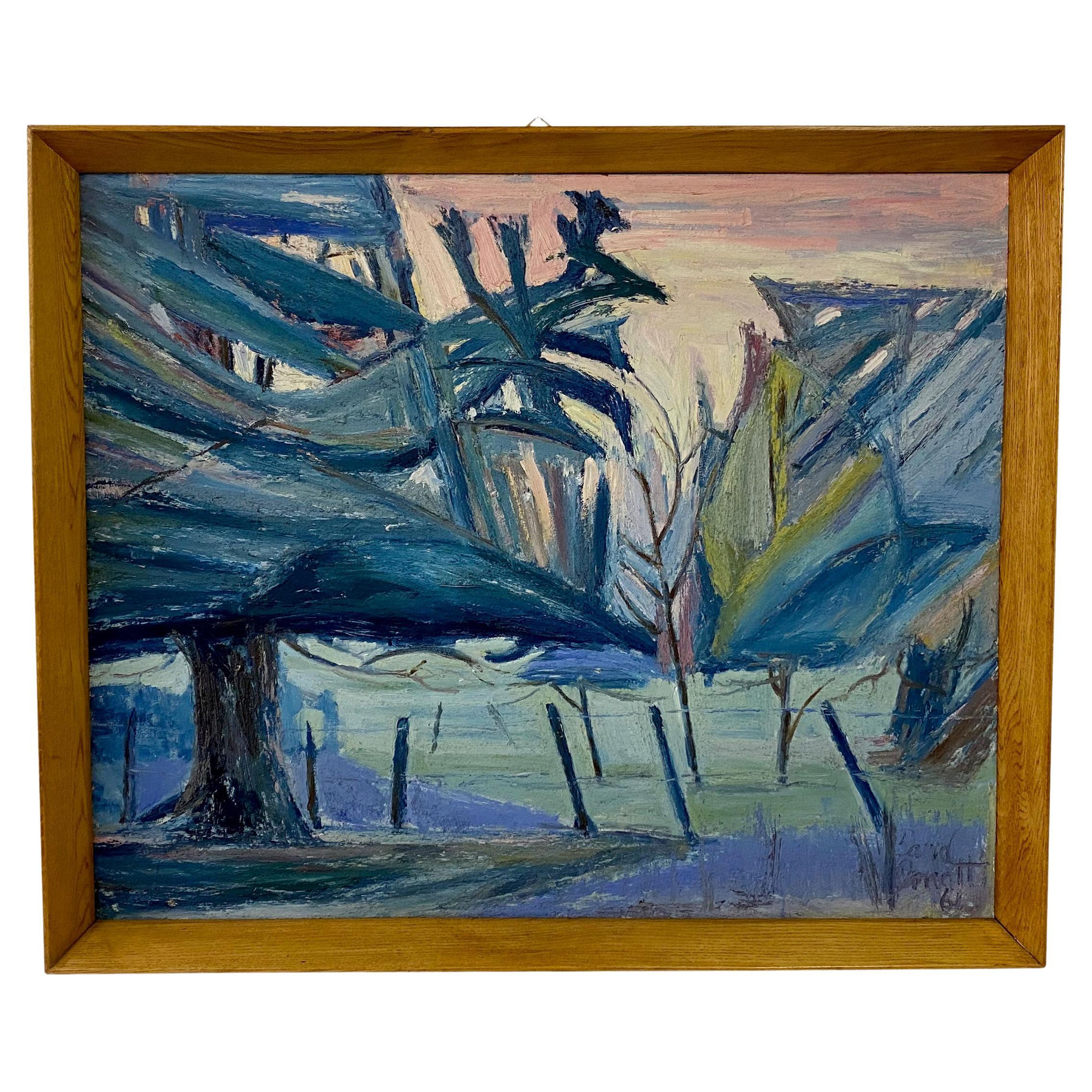 Barbara Stonecipher "Variations" Painting on Board For Sale at 1stDibs