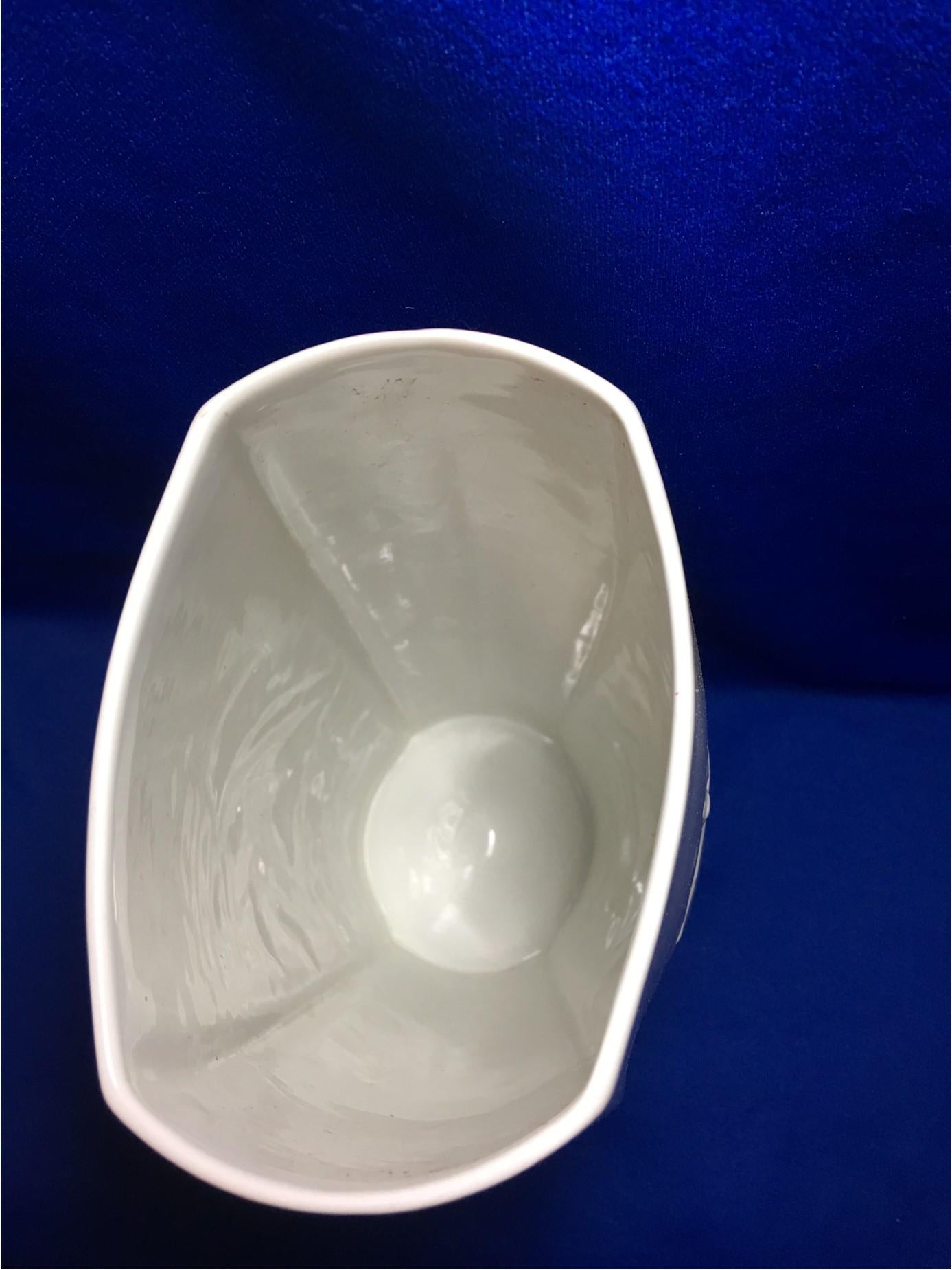 Large 1960s White Vase Sailing Ship by Schumann of Arzberg in Bavaria ...