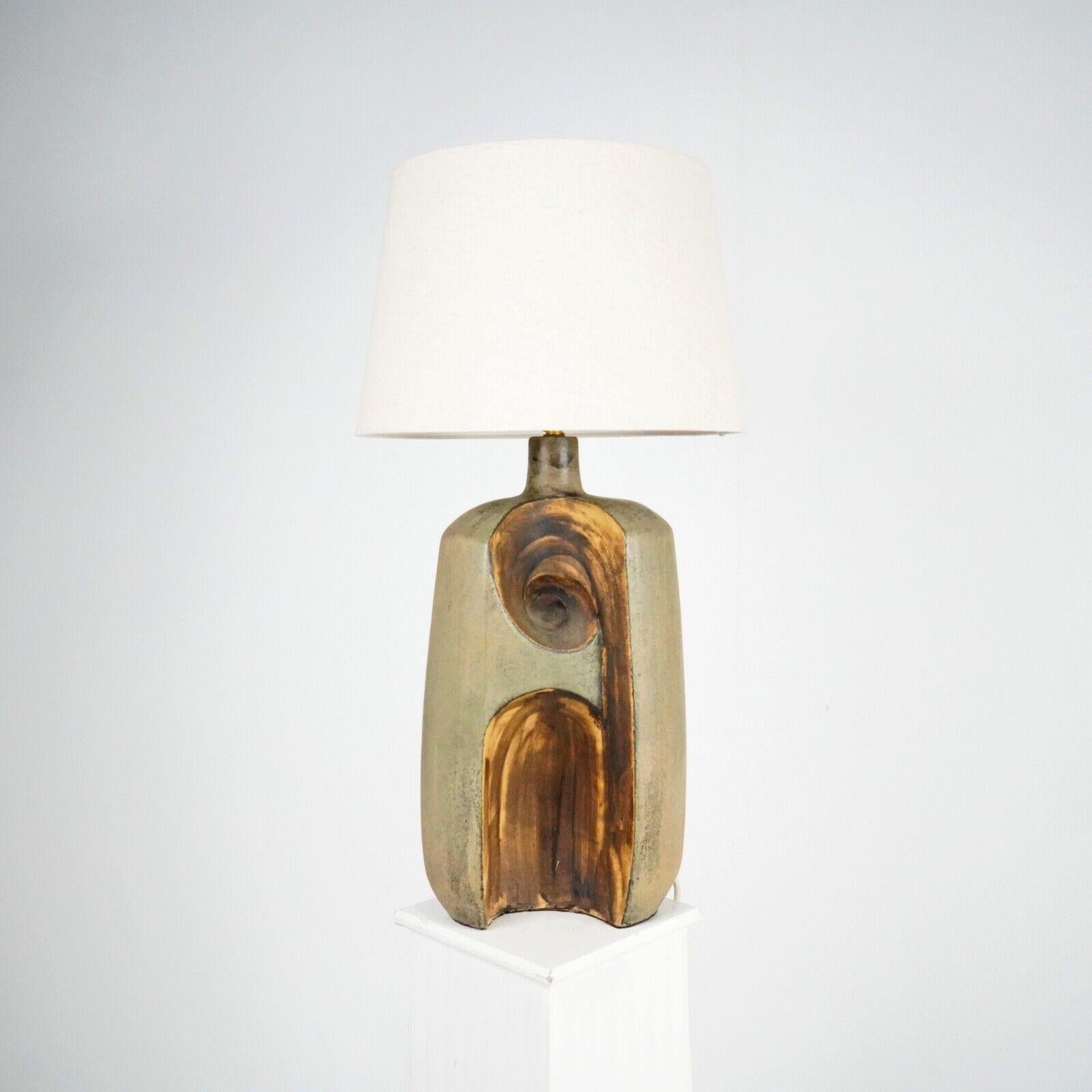 Large 1970's Ceramic Tremaen Sculptural Modernist Lamp by Peter Ellery ...