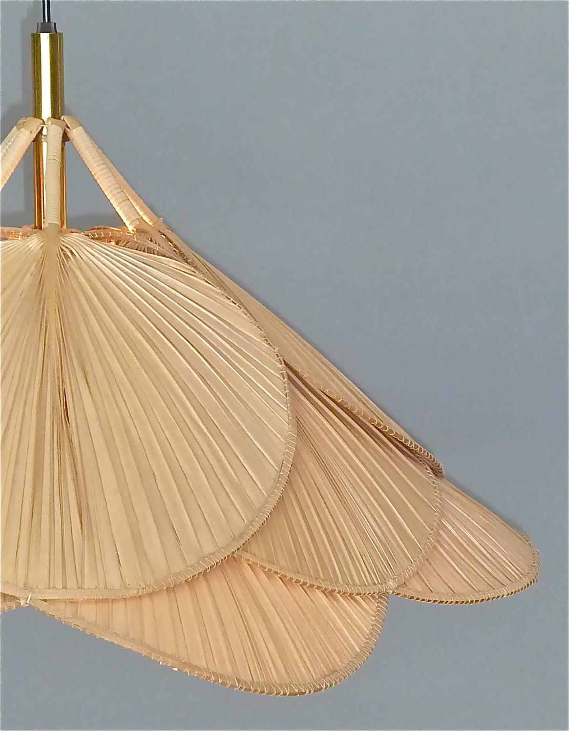 Large 1970s Ingo Maurer Style Organic Pendant Light Flower Lamp ...