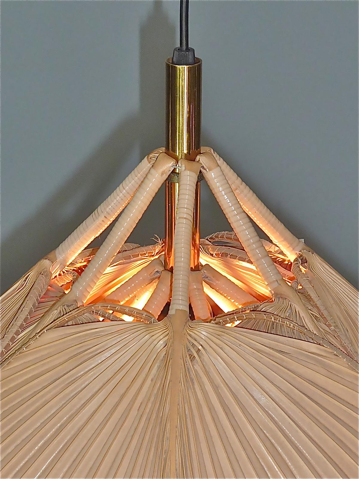 Large 1970s Ingo Maurer Style Organic Pendant Light Flower Lamp ...