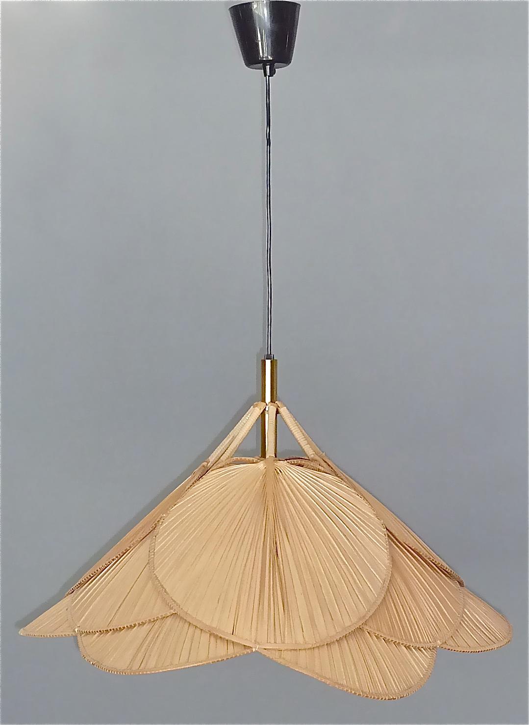 Large 1970s Ingo Maurer Style Organic Pendant Light Flower Lamp ...