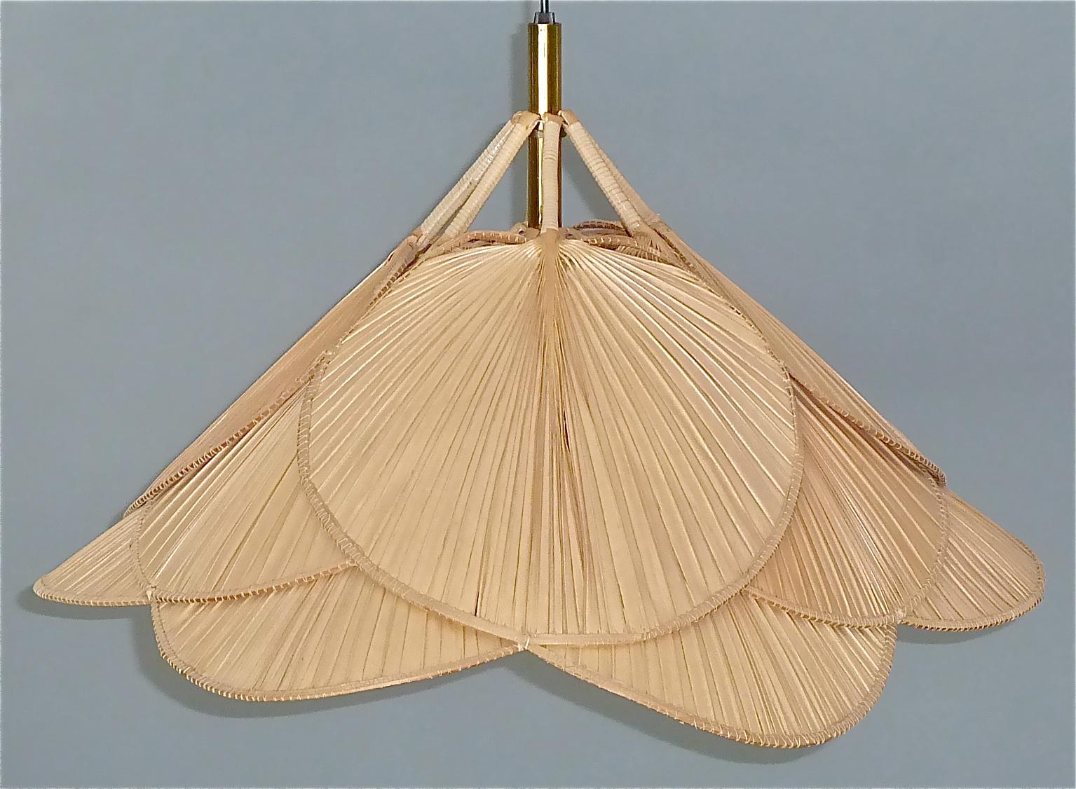 Large 1970s Ingo Maurer Style Organic Pendant Light Flower Lamp ...