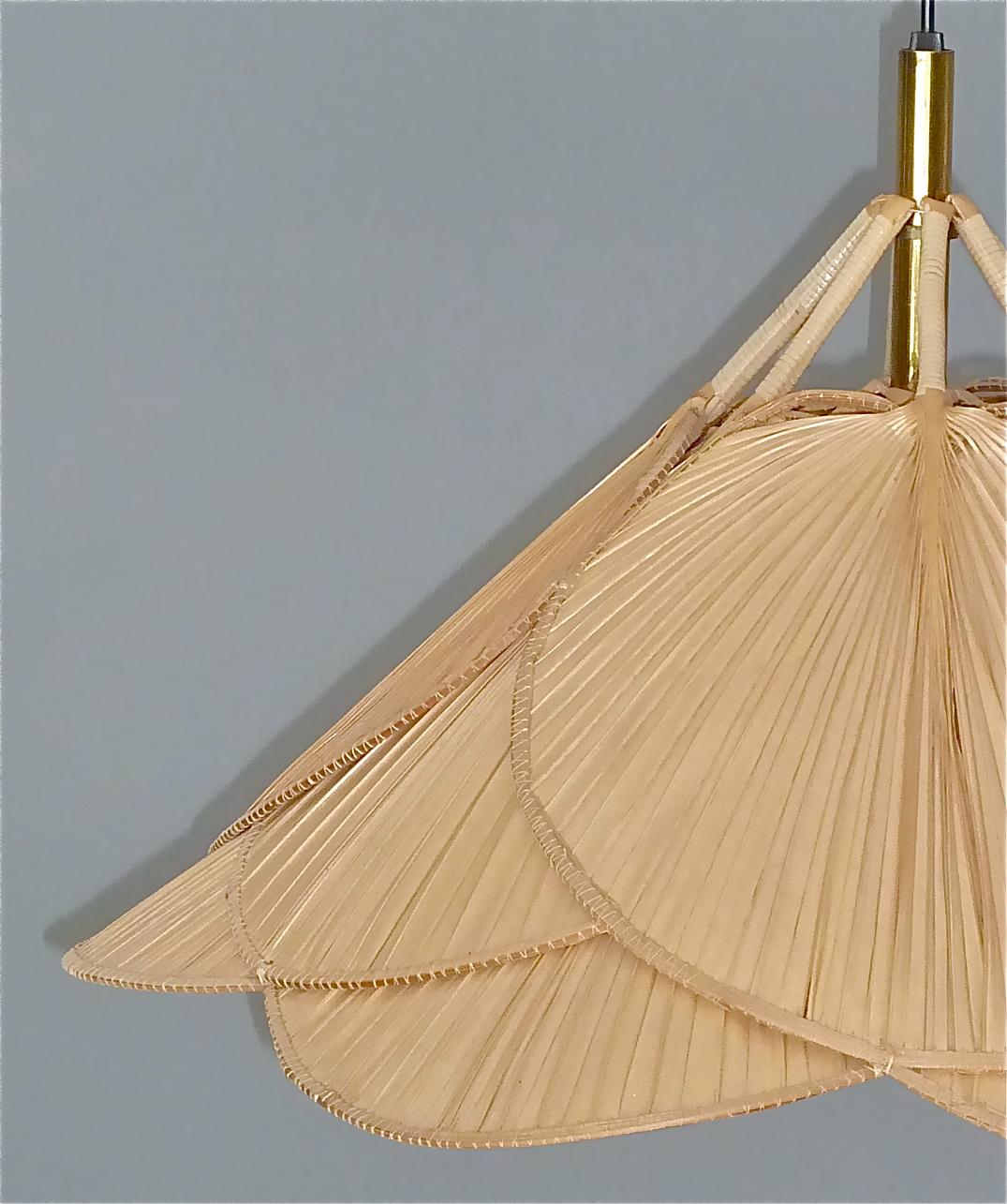 Large 1970s Ingo Maurer Style Organic Pendant Light Flower Lamp ...