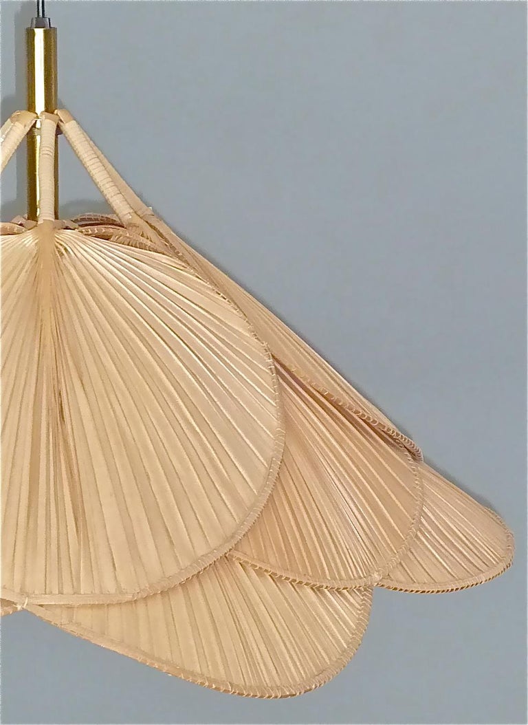 Large 1970s Ingo Maurer Style Organic Pendant Light Flower Lamp ...