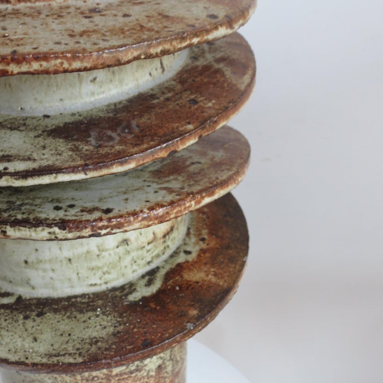 Large 1970s Studio Pottery Sculpture Vase by Maggie Fisher Cornwall ...