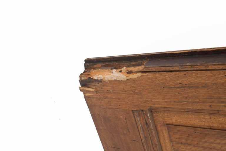 Large 19th C. Italian Oak And Glass Door With Copper Filigree For Sale ...