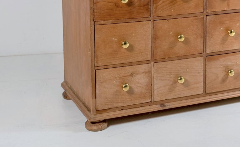 Large 19th Century Bank of 50 Haberdashery Drawer Storage Seed Merchant ...