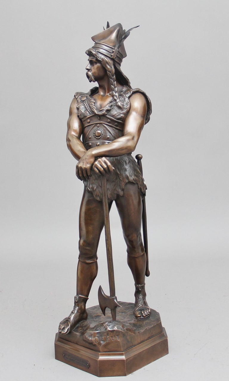 Large 19th Century Bronze Figure of Vercingetorix at 1stDibs