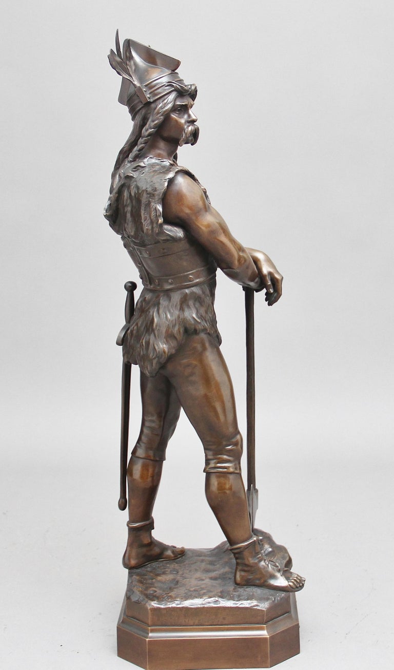 Large 19th Century Bronze Figure of Vercingetorix at 1stDibs