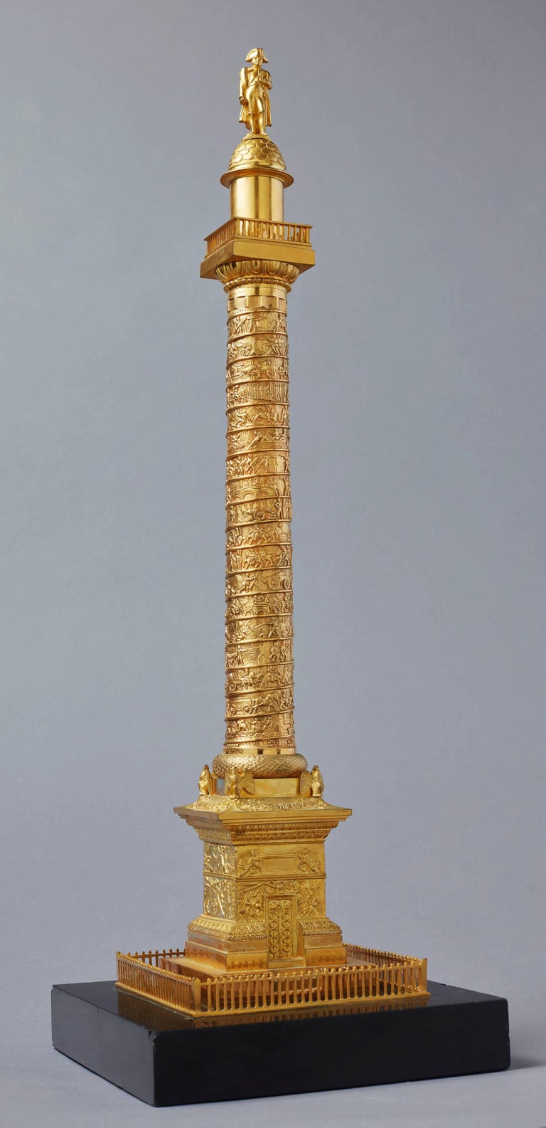 Large 19th Century Bronze Model of Napoléons Column 'Colonne Vendôme ...