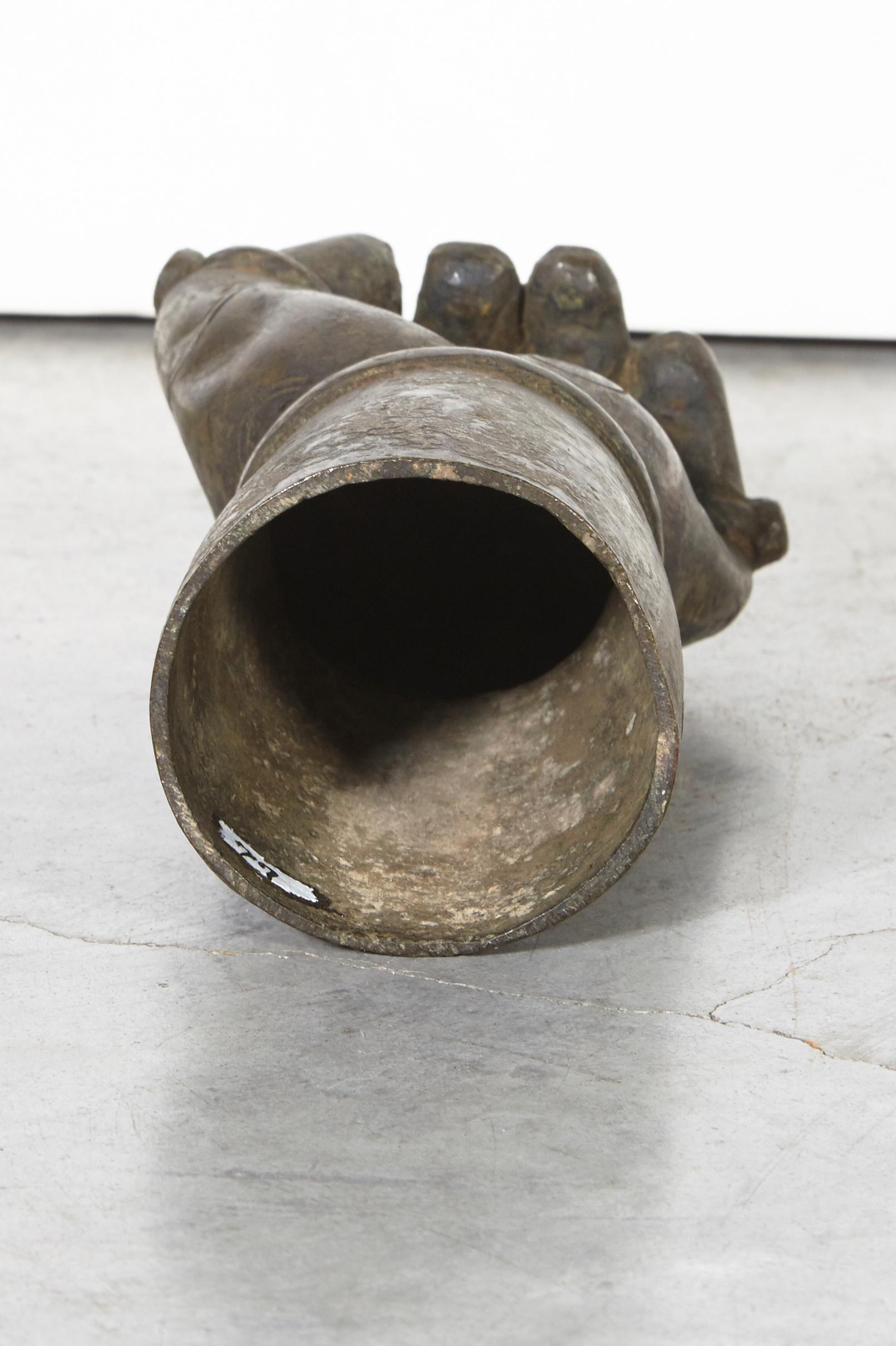 Large 19th Century Bronze Votive Hand From India at 1stDibs