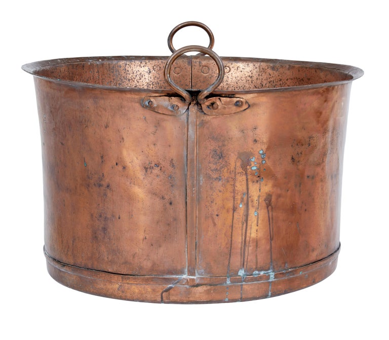 Large 19th Century Copper Cooking Vessel at 1stDibs