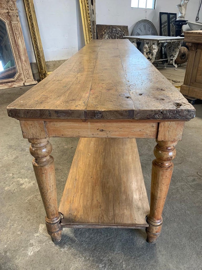 Large 19th Century Drapers Table For Sale at 1stDibs