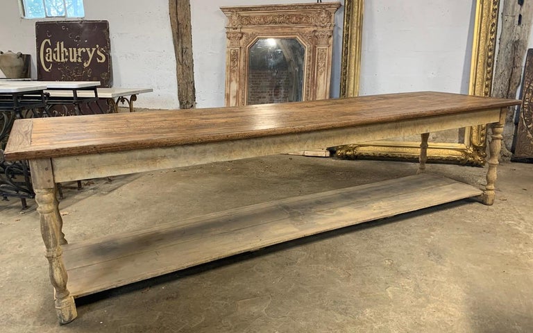 Large 19th Century Drapers Table For Sale at 1stDibs