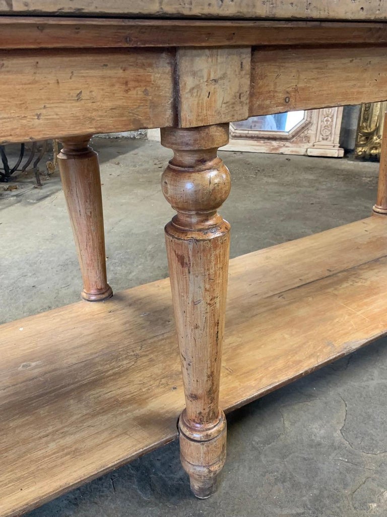 Large 19th Century Drapers Table For Sale at 1stDibs