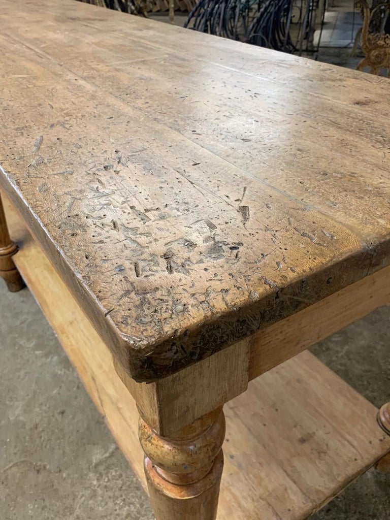 Large 19th Century Drapers Table For Sale at 1stDibs