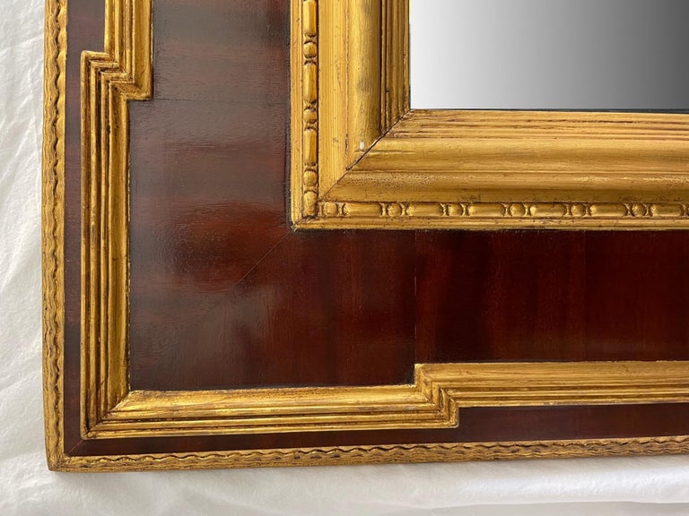 Large 19th Century Dutch Baroque Style Ripple Frame Walnut Partial Gilt ...