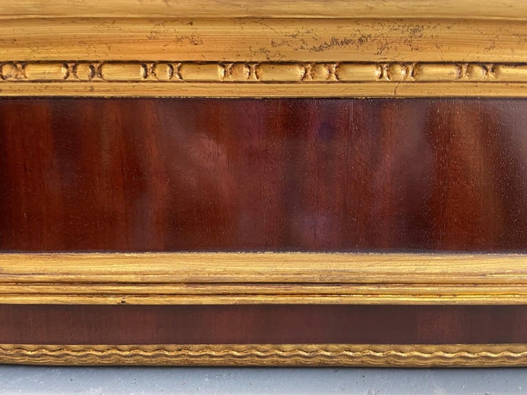 Large 19th Century Dutch Baroque Style Ripple Frame Walnut Partial Gilt ...
