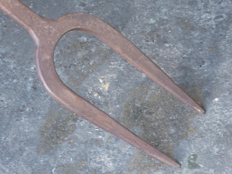 Large 19th Century English Fireplace Fork at 1stDibs